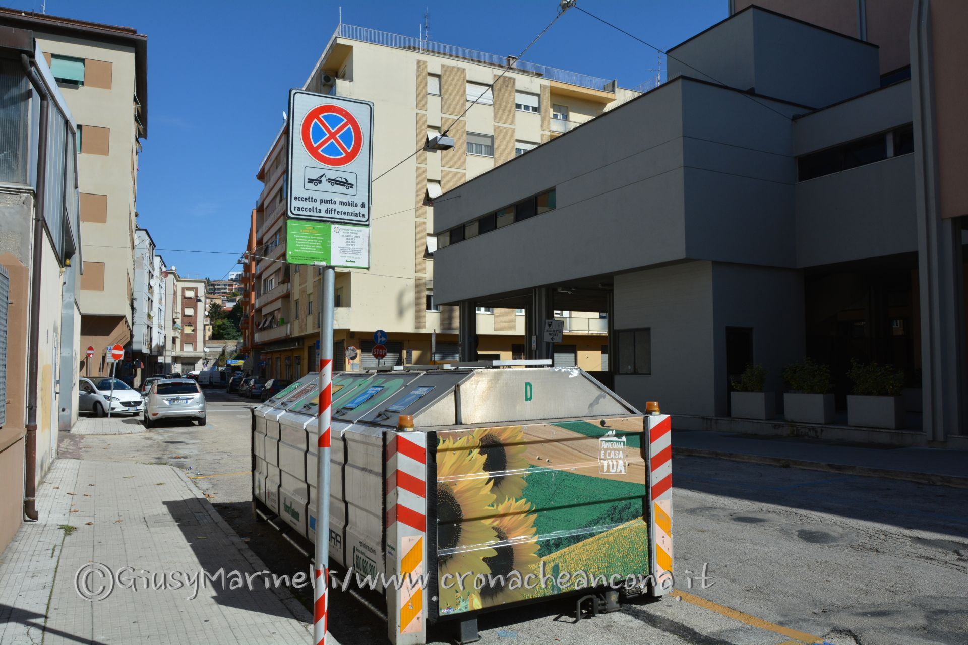 Raccolta differenziata, via Igenio da piazza Ugo Bassi e via Mamiani ...